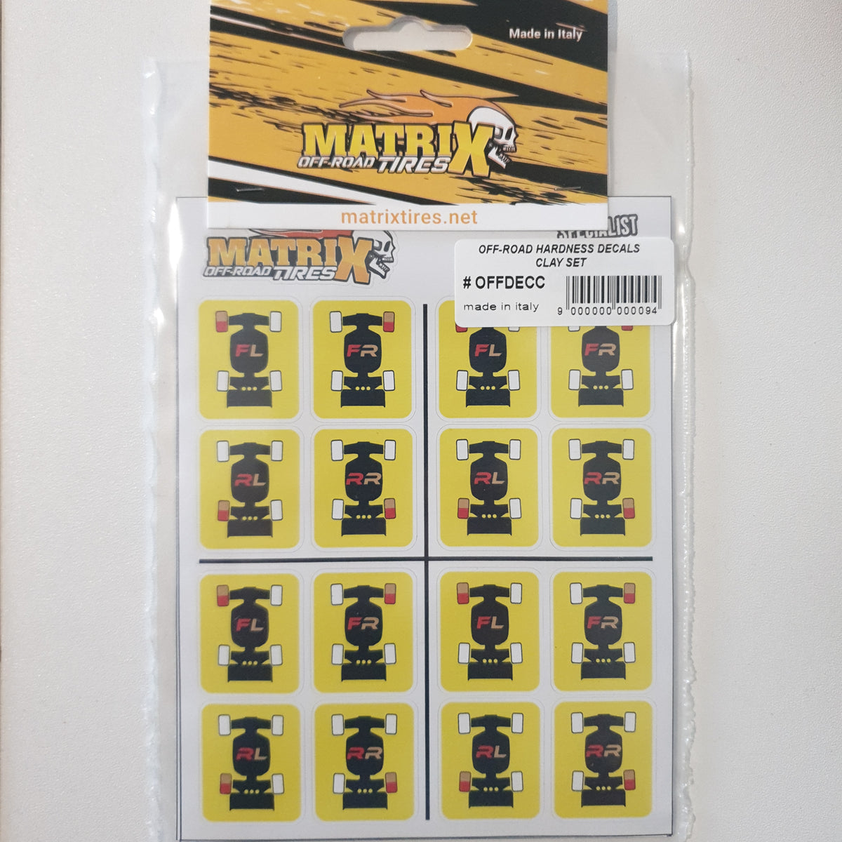 Matrix Racing Off-Road Hardness Decals Clay Set – Speedy RC