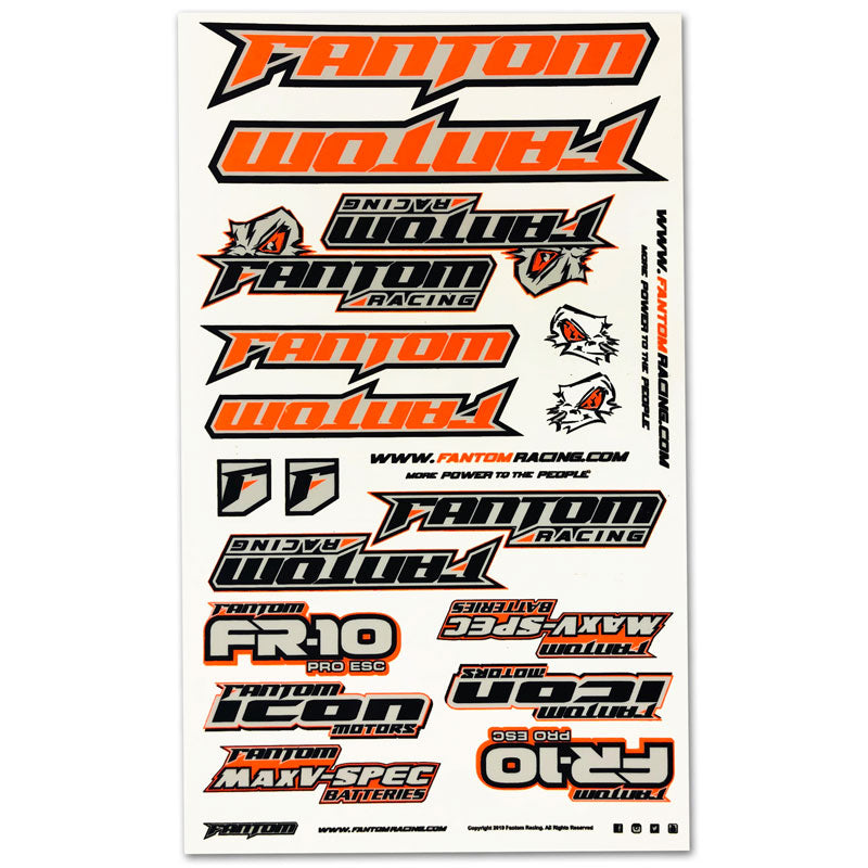 Fantom Racing Stickers / Decals – Speedy RC