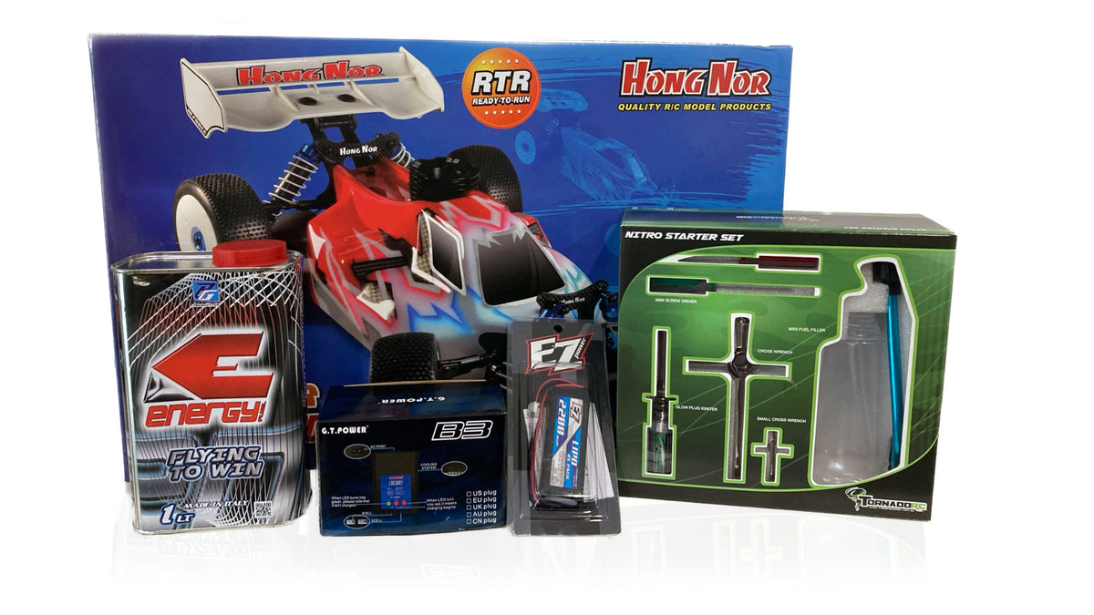 Hong Nor 1/8 Nitro Buggy X3B Super Sabre RTR Bundle – Speedy RC