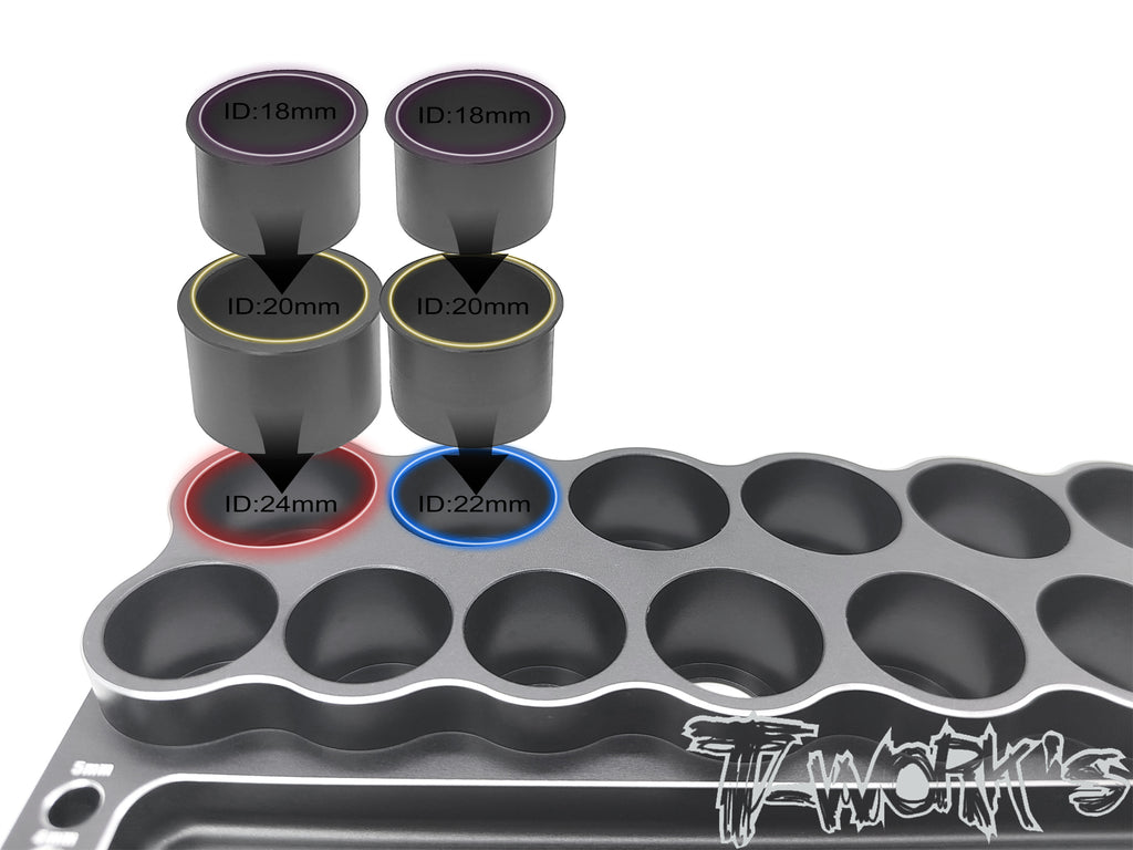 TT-120-A-20-BK Tool Stand 22 to 20mm Adapter ( Black ) 2pcs – Speedy RC