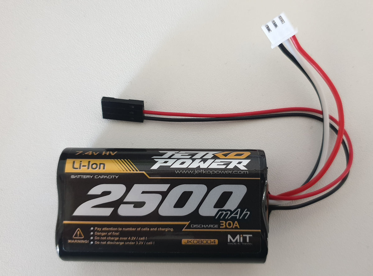 Jetko 7.4v HV Li-Ion 2500mAh RX Pack – Speedy RC