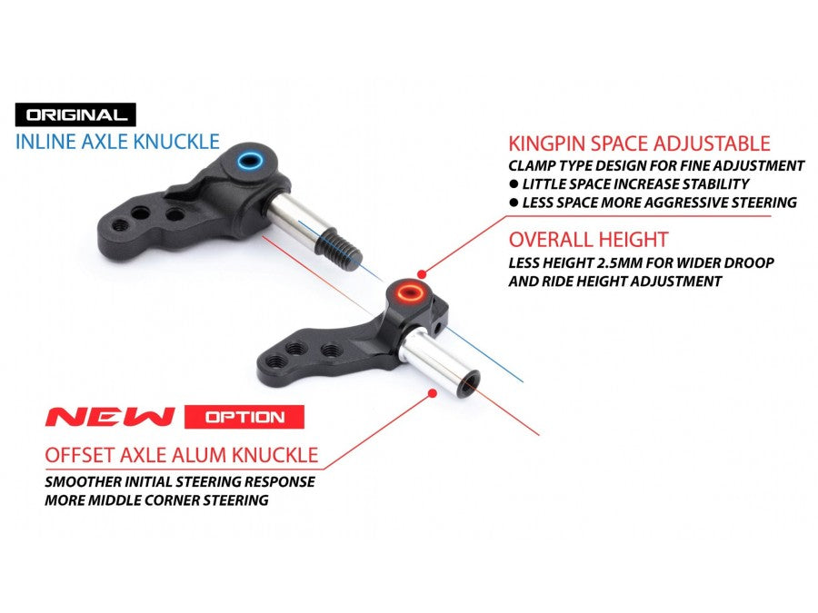 Roche - Rapide F1 Aluminium Offset Steering Knuckle Set (310271 ...