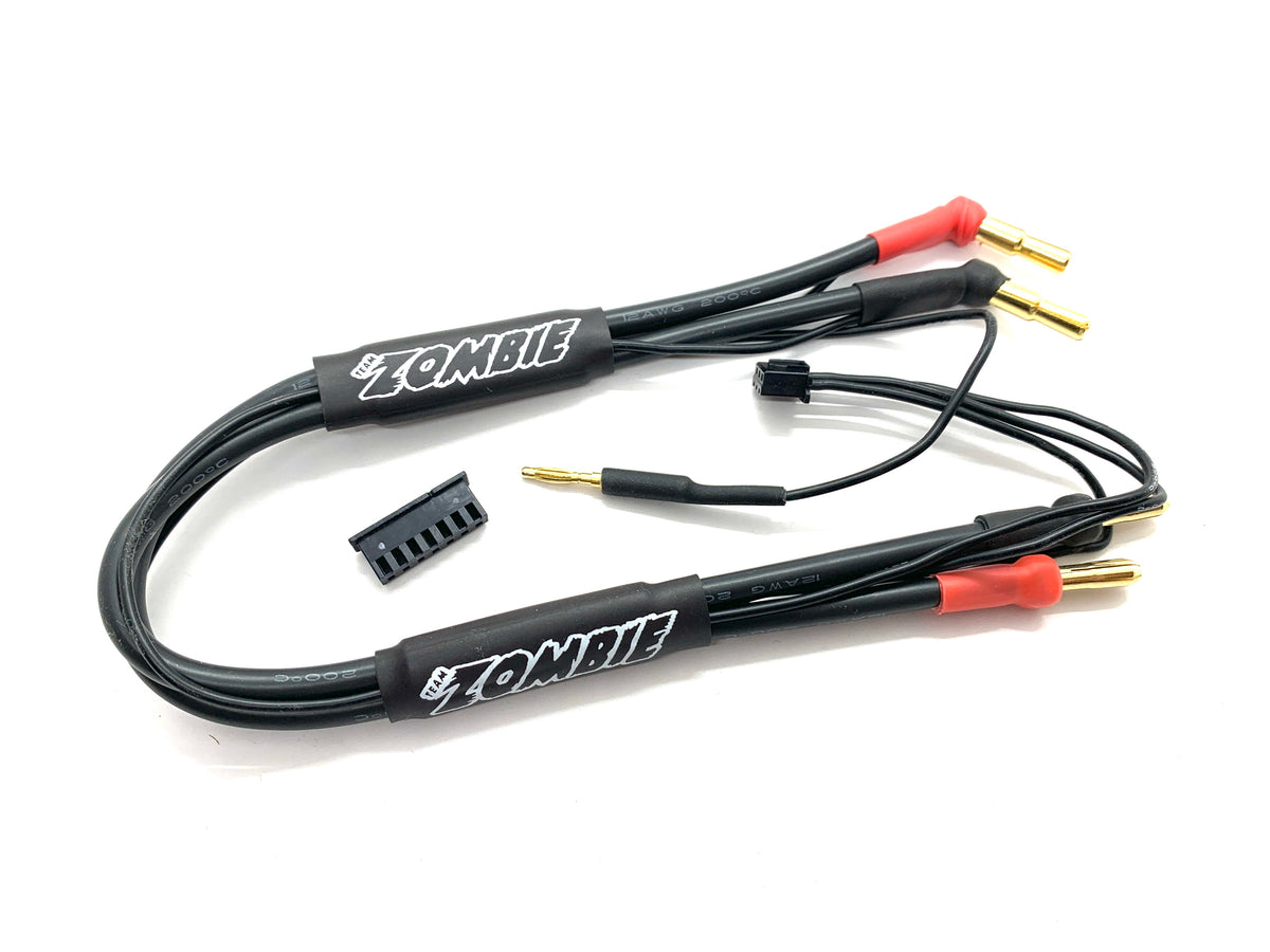 4/5mm to 4mm, 2S Charge Lead (Half Wrap, 300mm) – Speedy RC