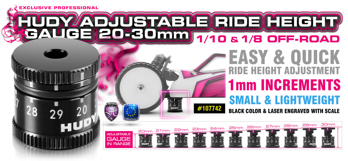 HUDY RIDE HEIGHT TOOL 20-30MM - HD107742 – Speedy RC